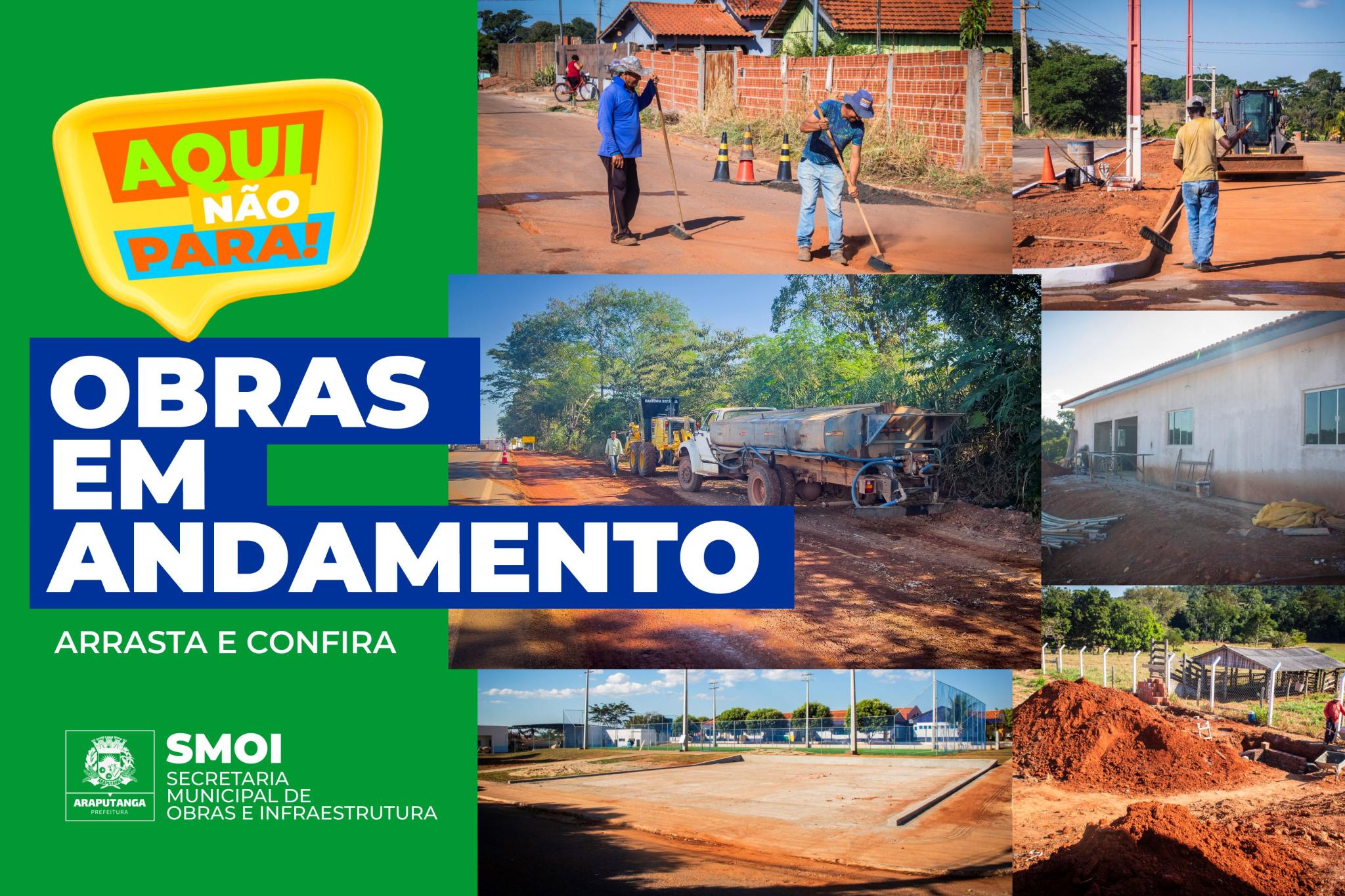 OBRAS EM ANDAMENTO - Prefeitura Municipal de Araputanga